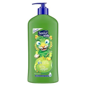 silly apple 3-in-1 shampoo, conditioner, body wash