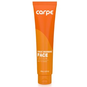 carpe - helps keep your face, forehead, and scalp dry - sweat absorbing gelled lotion - plus oily face control - with silica microspheres and jojoba esters