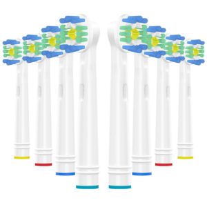 wyfun 8pcs replacement brush heads for oral b, refills toothbrush heads for electric toothbrush, polishes to remove stains for whiter teeth