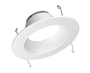 nicor lighting dlr565121203kwh led downlights, 1 count (pack of 1), white