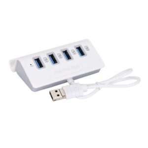 4-port usb2.0 hub with phone holder, charge your phone when play, extend cable for pc, laptop, tablet and more