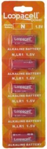 loopacell e90 n lr1 alkaline 1.5v 5 batteries