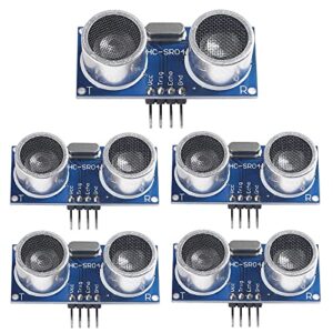 aoicrie 5pcs hc-sr04 ultrasonic sensor distance module for nano robot xbee zigbee by elecright for ultrasonic proximity sensors motion detectors (5pcs)