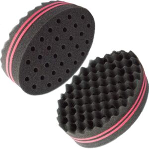 small holes hair sponge for twists and dreads barber afro wave nappy curling sponge brush for curls women men natural hair 1 pcs