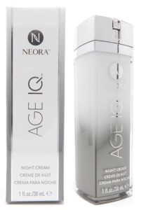 neora age iq night cream - unscented hyaluronic acid moisturizer for all skin types & tones, 1 fl oz