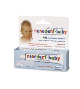 nenedent educational baby toothpaste with finger brush