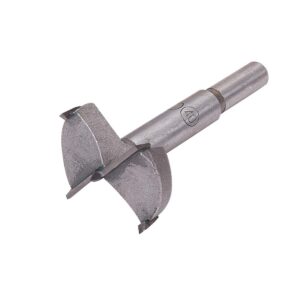 utoolmart forstner drill bits, 40mm cemented carbide wood cutter tool, hex shank woodworking hole saw cutter, 80mm length woodworking hole boring bit, gray, 2 pcs