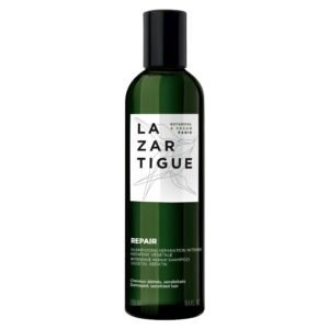 lazartigue repair shampoo, vegetal keratin for deep repair & shine, vegan, sulfate-free, silicone-free, for damaged hair, 8.4 fl. oz.