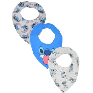 disney lilo & stitch one size 3 pack bibs os