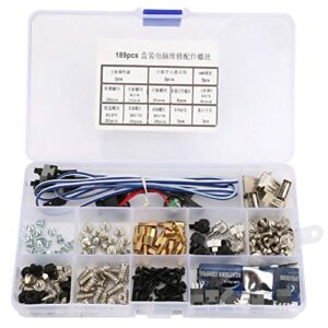 taidda motherboard screws computer screws kit, hard disk screws 189pcs motherboard hard disk screws pc assortment kit computer repairing accessories