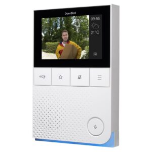 doorbird ip video indoor wall station intercom a1101, 4" color display - surface mounting - wifi ethernet and poe - 2 year warranty and enhanced video instructions