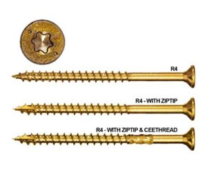 grk fasteners r4 multi-purpose framing screws #12/14x4-3/4" (100)