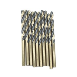 honjie high speed steel 4.5mm twist drill bit for wood, soft metal, plastic, aluminum alloys 10pcs