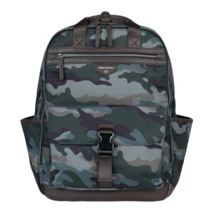 twelvelittle unisex courage backpack diaper bag with changing pad, multiple insulated pockets in camo