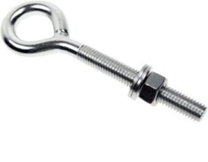 eye bolt marine grade type 316 stainless steel eye bolt 1/4" x 6" - eye bolt with nut and washer welded stainless eye bolt 1/4" x 6" stainless steel welded eyebolt (2)