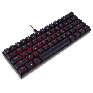 docooler motospeed ck61 usb wired mechanical gaming keyboard rgb red switches keyboard 61 keys