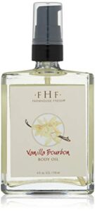 farmhouse fresh vanilla bourbon body oil, vanilla bourbon, 4 fl oz