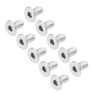 uxcell m3x6mm flat head machine screws inner hex screw 304 stainless steel fasteners bolts 40pcs