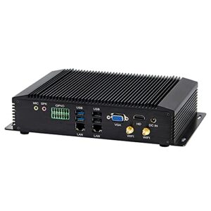 hunsn industrial pc, mini computer, windows 11 / linux ubuntu, 4g, wol, watchdog supported, i5 4200u 4250u 4258u 4278u, im05, 2 x lan, gpio, 6 x com rs232 422 485, 8g ram, 64g ssd