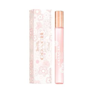 coach floral eau de parfum purse spray - long lasting fragrance with notes of pineapple sorbet, peony & crystal musks - floral & fruity - 0.33 fl. oz.