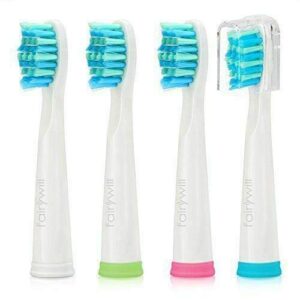 gsparts 4pcs soft electric toothbrush replacement heads for fairywill fw-659/507/508/917