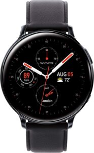 samsung galaxy watch active2 - ip68 water resistant, aluminum bezel, gps, heart rate, fitness bluetooth smartwatch - international version (r820 - 44mm, aqua black)