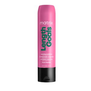 matrix length goals conditioner for extensions & wigs - detangles, softens & nourishes hair, paraben free, salon professional conditioner, 10 fl oz