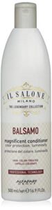 il salone milano professional magnificent conditioner for color treated hair - protects and prolongs color - premium quality - 16.91 fl. oz. / 500ml