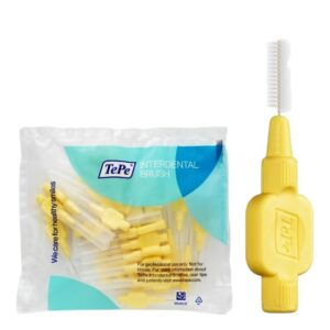 tepe x-soft interdental brushes 0.7 mm light yellow pack of 25