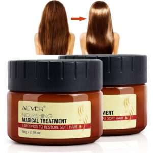 nifeishi magical keratin hair treatment oil, 2pcs advanced molecular hair roots professtional hair conditioner, 5 seconds to restore soft hair, deep suitable for dry & damaged hair-60ml