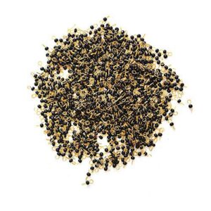 comimark 100pcs black gold tone soldering pcb board breadboard test point pin