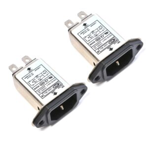 comimark emi rfi filter ac 250v 10a cw1d-10a-t suppressor power line noise filter (2pcs)