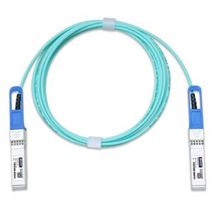 10g sfp+ aoc cable - 10gbase active optical sfp cable for cisco sfp-10g-aoc-7m, ubiquiti, d-link, supermicro, netgear, mikrotik, zte devices 7-meter