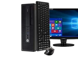 hp prodesk 600 g1 sff slim business desktop computer, intel i7-4770 3.40 ghz, 32gb ram, 256gb ssd 500gb sata drive,with 22 p221 monitor, dvd, usb 3.0, windows 10 pro 64 bit (renewed)