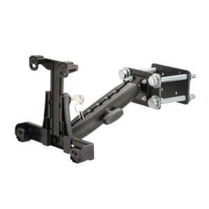 arkon mounts - forklift tablet mount with front guard mount | tablet mount for forklift | locking holder with keys & security hardware | compatible with ipad, samsung, and more