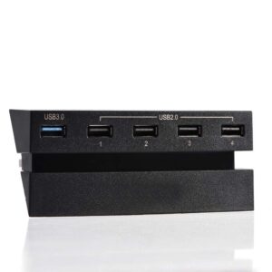 usb 3.0/2.0 expansion hub, 5 ports usb splittter with led indicators - includes 4 usb 2.0 port and 1 usb 3.0 port- fit for ps4 gaming console