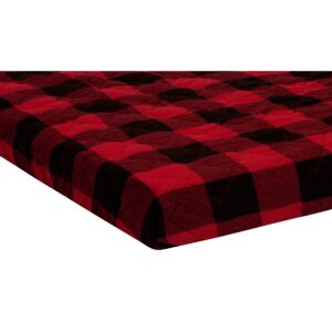 trend lab quilted jersey playard sheet, buffalo check