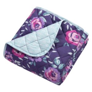 trend lab quilted jersey baby blanket, flora