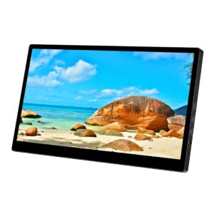 usb touchscreen portable monitor,11.6" 1080p fhd ips display,usb c/hdmi video input, hdr,ultra slim,bulit in speakers, aluminum bezel with angle ddjustable stand