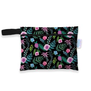 thirsties reusable mini wet diaper bag - floribunda