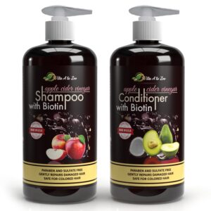 vita a to zee apple cider vinegar shampoo & avocado coconut conditioner (2 x 16.9 fl oz)