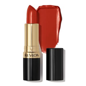 revlon super lustrous lipstick, creamy formula for soft, fuller-looking lips, moisturized feel, 761 extra spicy, 0.15 oz