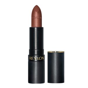 revlon super lustrous the luscious mattes lipstick, high impact with moisturizing velvety formula, hot chocolate, 0.74 oz