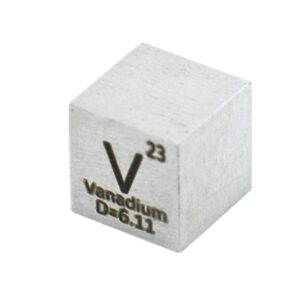 pure metal vanadium periodic table cube 10mm 0.39" 6.2g v 99.9% vanadium cube