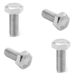 mromax m8 left hand hex head bolt m8-1.25 x 20mm 304 stainless steel reverse threaded hex tap screw bolts 4pcs