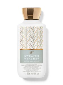 bath and boduy works sweater weather super smooth body lotion 8 ounce 2019 collection