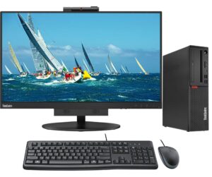 lenovo thinkcentre m720s sff pc bundle with intel core i5-8400 6-core cpu, 32gb ddr4 ram, 1tb nvme ssd, windows 10, 24 gen3 monitor, keyboard, bundle