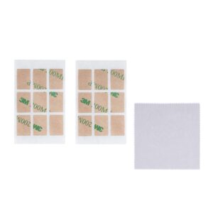 baffo double sided adhesive stickers for privacy screen privacy filter replacement set of double side sticky tab attachment for laptop or computer monitor privacy filter with a cleaning cloth