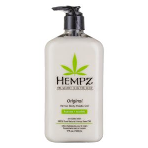 hempz body moisturizer original 17 ounce pump (500ml) (pack of 2)