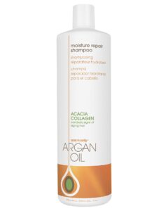 one 'n only moisture repair shampoo with argan oil, rebalances hair moisture levels, adds volume and shine, repairs damage from chemicals and heat styling, 33.8 fl. oz